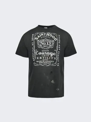 Saint Michael X Neighborhood Skull Bike T-Shirt - Black | Editorialist