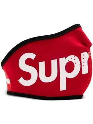 Supreme X Windstopper Logo-print Face Mask - Red