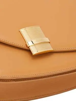 FERRAGAMO Medium Asymmetric Leather Crossbody Bag