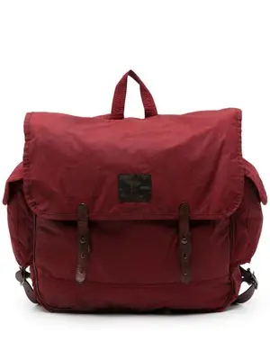 RALPH  Ralph Lauren Denim/ Leather Stylish Red Canvas Backpack Flap-Top Canvas Backpack for Men | Ralph Lauren® BR main image 2