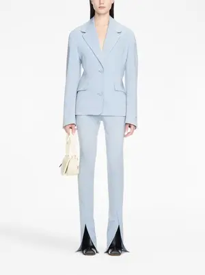 Off-White Notcheded-lapels Single-breasted Blazer