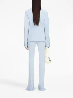 Off-White Notcheded-lapels Single-breasted Blazer