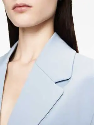 Off-White Notcheded-lapels Single-breasted Blazer
