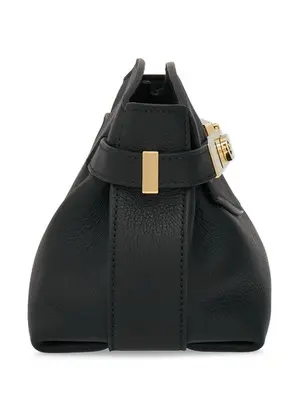 FERRAGAMO Small Hug Leather Crossbody Bag - Black