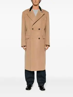 MAISON MARGIELA Four-stitch Double-breasted Coat - Brown