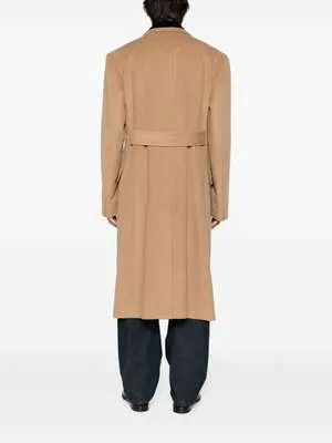 MAISON MARGIELA Four-stitch Double-breasted Coat - Brown