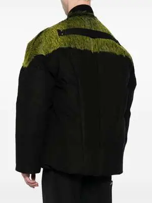 Rick Owens Brushed-effect Panelled Padded Jacket