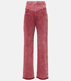 Isabel Marant Étoile Noemie Straight-leg Jeans - Pink
