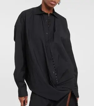 Y/Project Hook And Eye Shirt Dress In Black - 30% Off | Editorialist