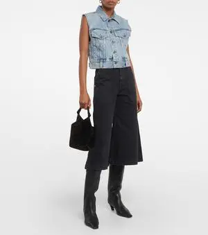 Khaite Lizzo Cropped Denim Vest