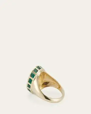 Ileana Makri 18k Multi-stone Signet Ring