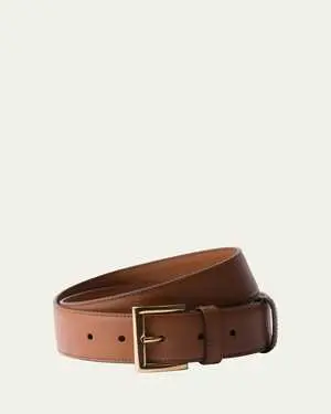 Prada Prada City Calf Leather Belt F0orp Cognac 1