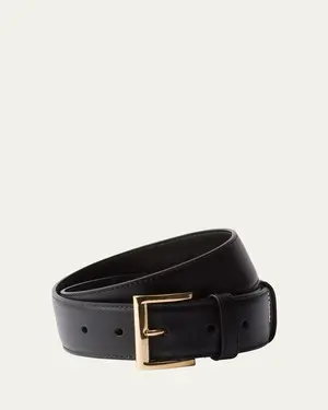 Prada City Calf Leather Belt - Nero