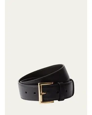Prada City Calf Leather Belt - Nero
