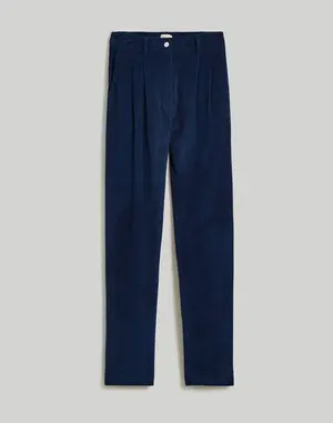 Madewell Donni Corduroy Pleated Trousers