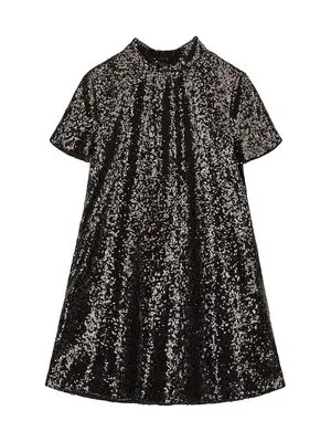 Staud Ilana Sequined Bow-back Minidress