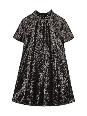 Staud Ilana Sequined Bow-back Minidress