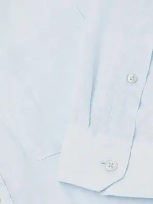 Vince Linen Button-front Shirt - Glacier