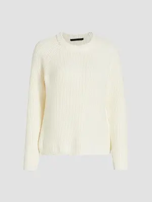 Jenni Kayne Fisherman Cotton Sweater - Ivory