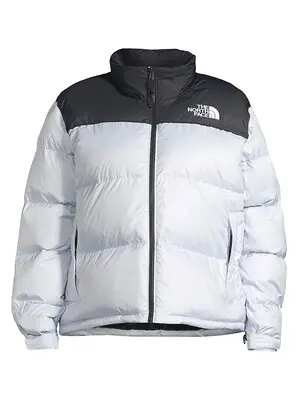 The North Face Plus Size 1996 Retro Nuptse Jacket Dusty Periwinkle Black
