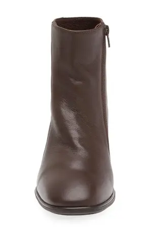 Naot Goodie Zip Ankle Boots - Water Resistant Brown Leather