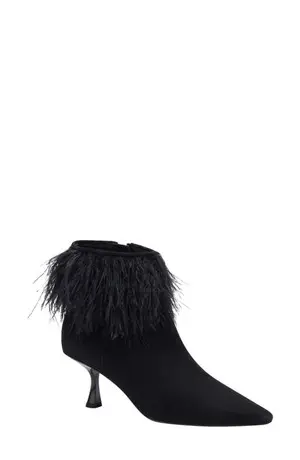 Kate Spade New York Marabou Pointed Toe Bootie