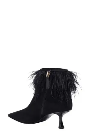 Kate Spade New York Marabou Pointed Toe Bootie