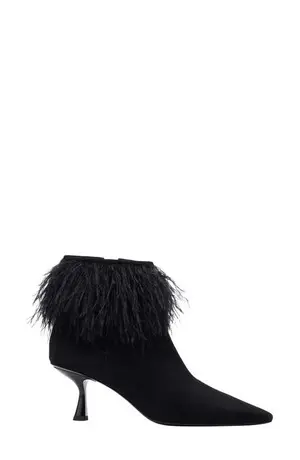 Kate Spade New York Marabou Pointed Toe Bootie