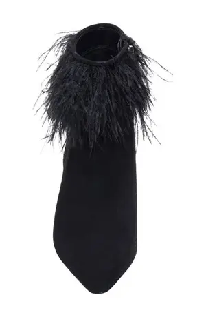 Kate Spade New York Marabou Pointed Toe Bootie