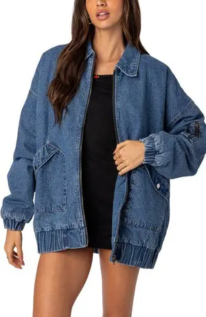 EDIKTED Sophie Oversized Denim Jacket