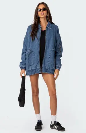 EDIKTED Sophie Oversized Denim Jacket