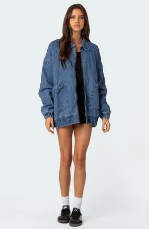 EDIKTED Sophie Oversized Denim Jacket