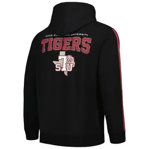 FISLL Texas Southern Tigers Oversized Stripes Pullover Hoodie
