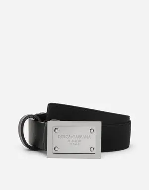 Dolce & Gabbana Belt With Logo Tag - Black