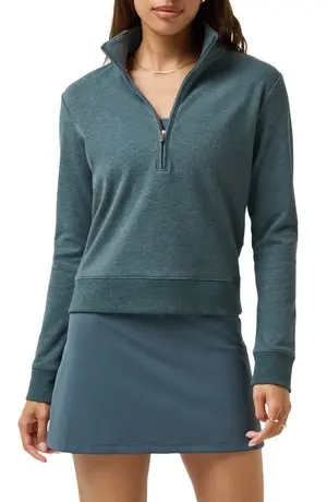 Travis Mathew Half Zip Performance Tops For Women