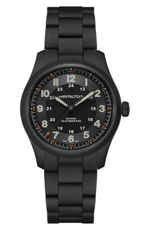 Hamilton Khaki Field Automatic Bracelet Watch - Black
