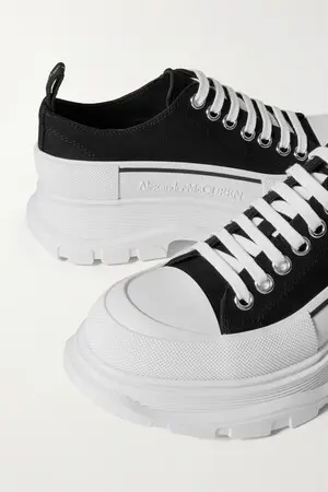 Alexander McQueen Tread Slick Exaggerated-sole Sneakers - Black