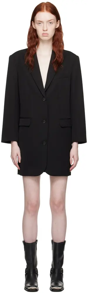 ANINE BING ANINE BING Black Quinn Minidress - Black