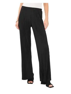 Vince Camuto Womens Pleated Pull On Wide Leg Pants - Black