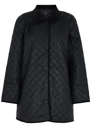 Eileen Fisher Quilted Shell Coat