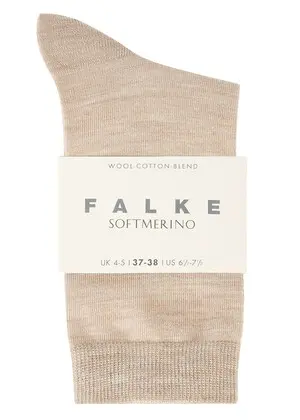 Falke Soft Merino Wool-blend Socks - Beige
