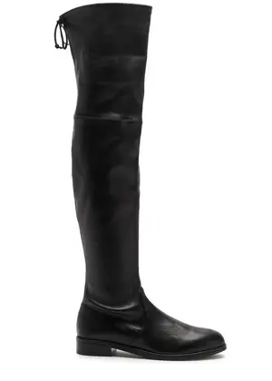 STUART WEITZMAN Lowland Bold Leather Over-the-knee Boots Black