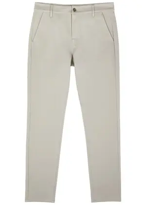 Paige Stafford Slim-leg Trousers - Beige