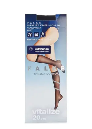 Falke Vitalize 20 Denier Knee-high Socks - Black