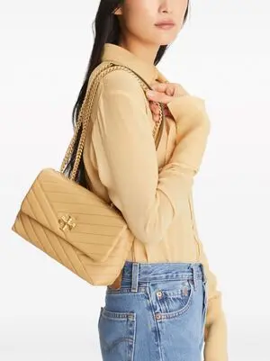 Tory Burch Kira Chevron Shoulder Bag - Yellow