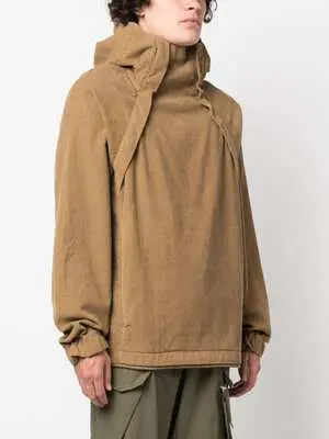 RANRA Side-zip Corduroy Hoodie