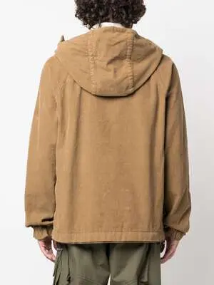 RANRA Side-zip Corduroy Hoodie