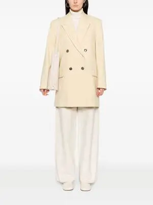 AMI Paris Double-breasted Blazer - Yellow