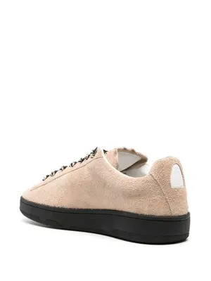 LANVIN Lite Curb Suede Sneakers