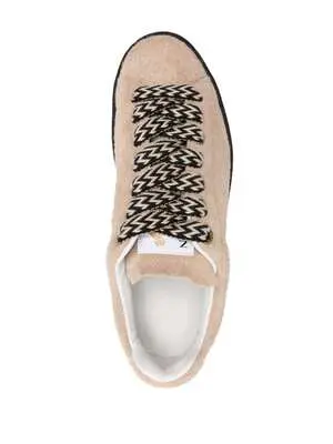 LANVIN Lite Curb Suede Sneakers